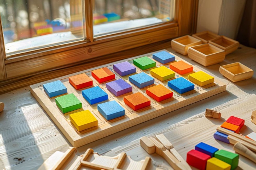 Apprendre la multiplication avec le tableau de Pythagore Montessori